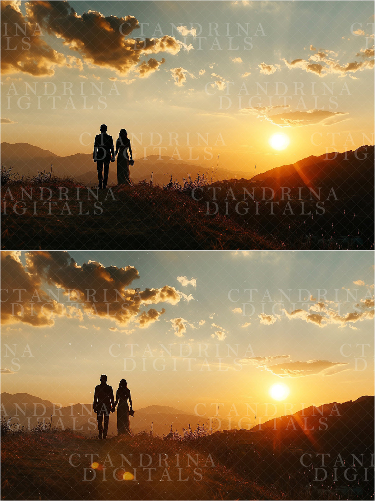 Sunlight Rays and Flare Digital Backdrops Overlays – CTandRinaDigitals
