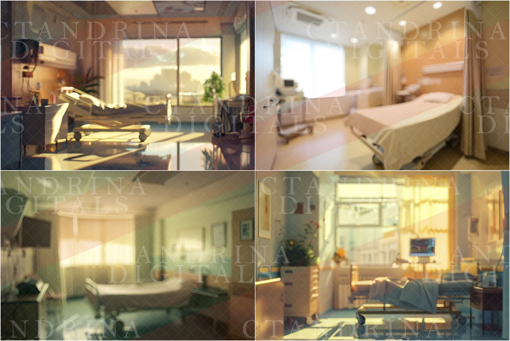 Hospital Room Headshot Digital Backdrops – CTandRinaDigitals