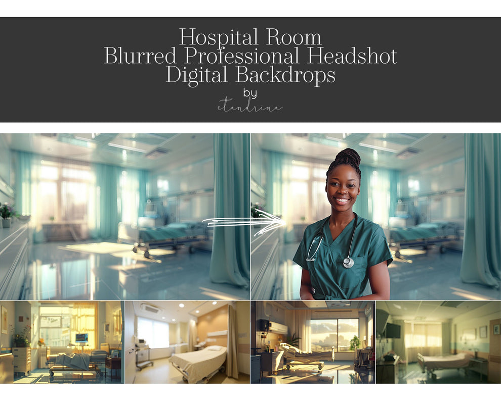 Hospital Room Headshot Digital Backdrops – CTandRinaDigitals