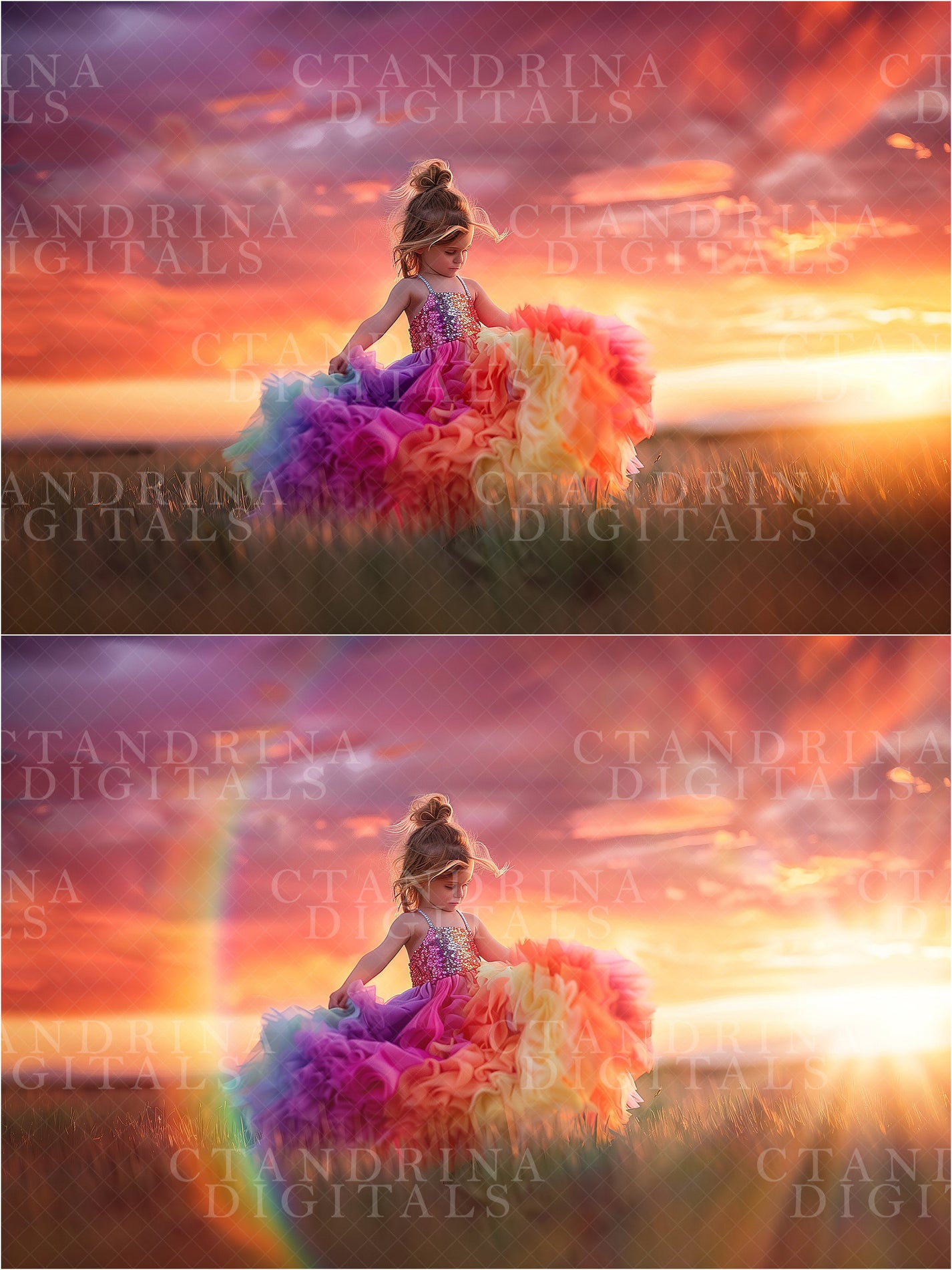 Sunlight Rays and Flare Digital Backdrops Overlays – CTandRinaDigitals
