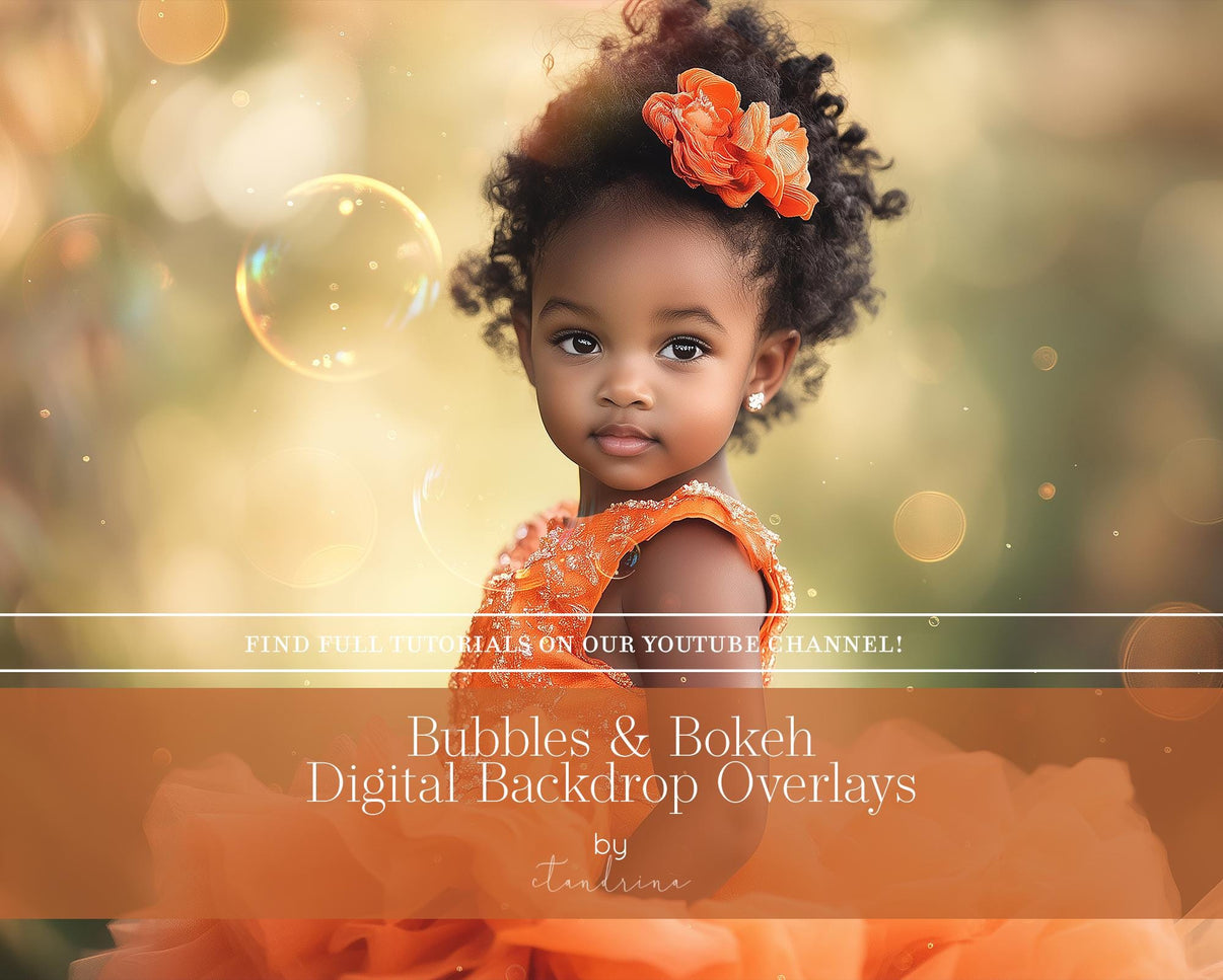 Bubbles and Bokeh Digital Backdrop Overlays – CTandRinaDigitals