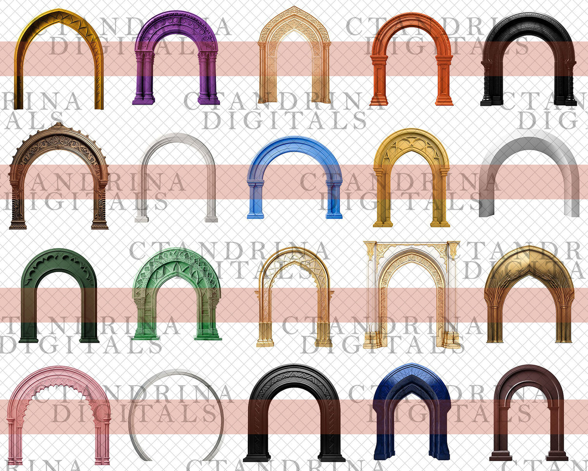 Arch PNG Overlays – CTandRinaDigitals