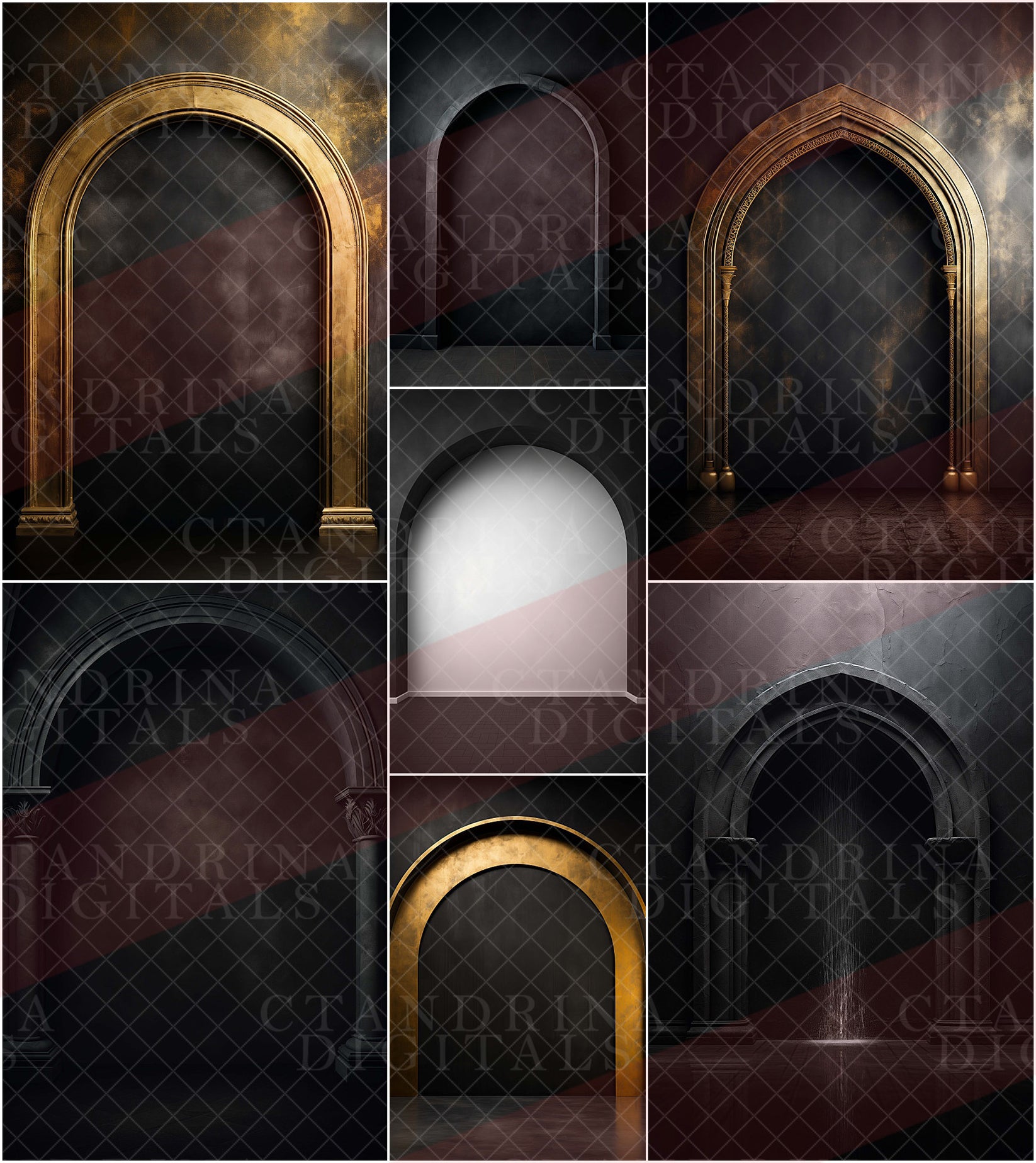 Black Arch Digital Backdrops – CTandRinaDigitals
